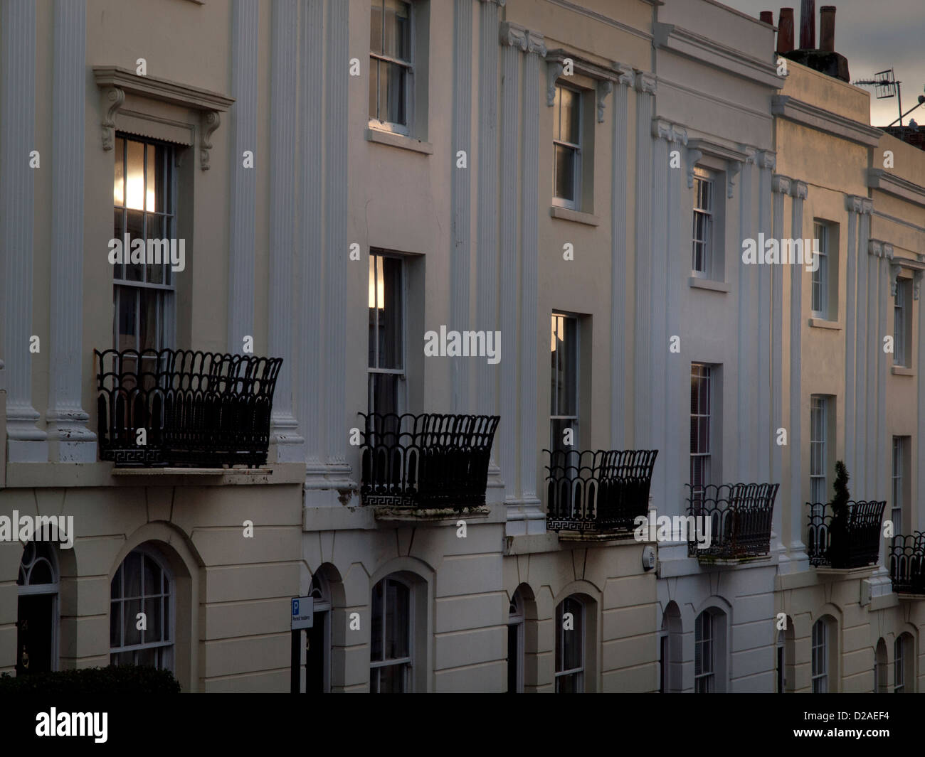 A residential street in central Brighton, England Stock Photo - Alamy