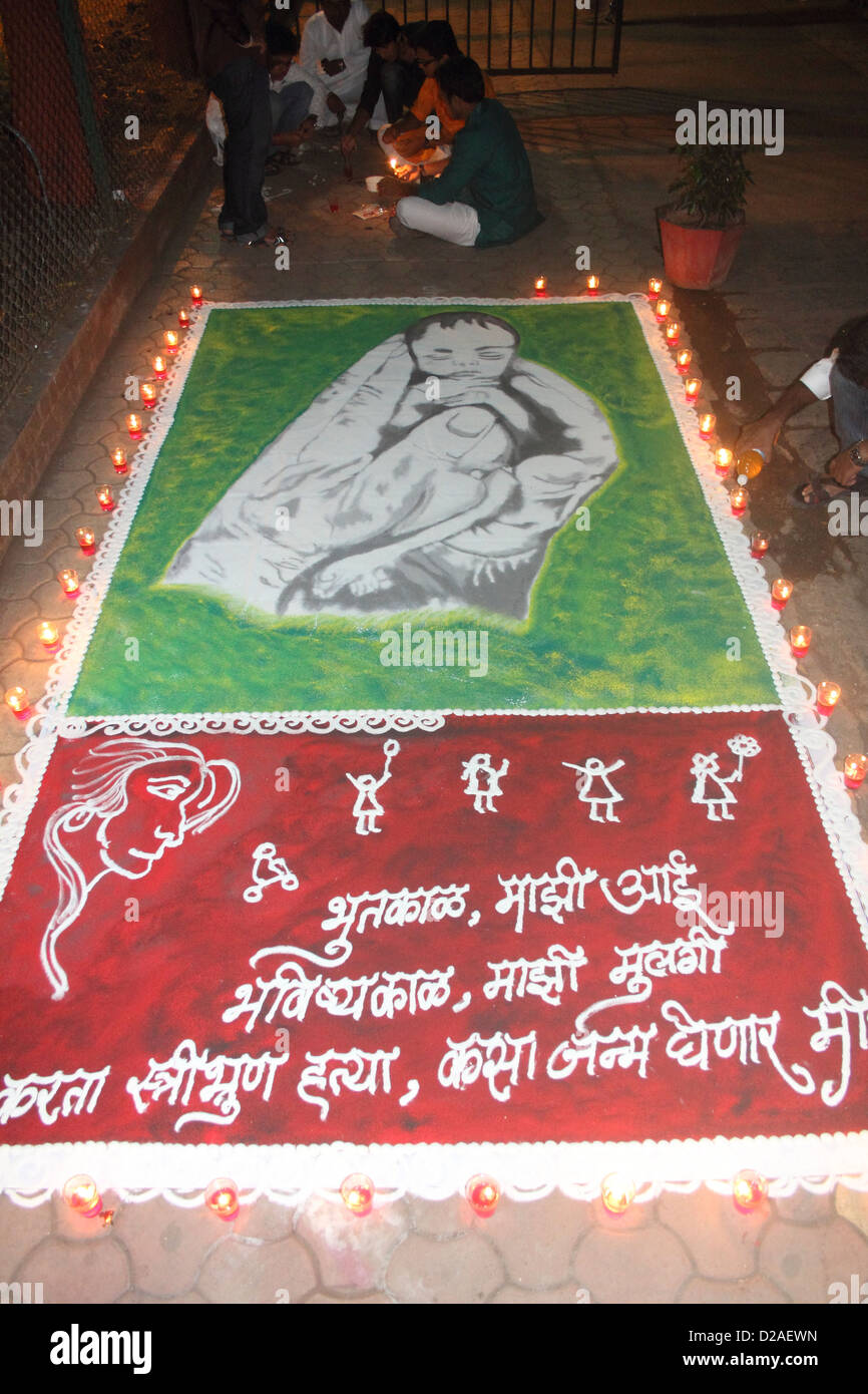 Colorful Rangoli during Diwali festival, Maharashtra, India Stock Photo ...