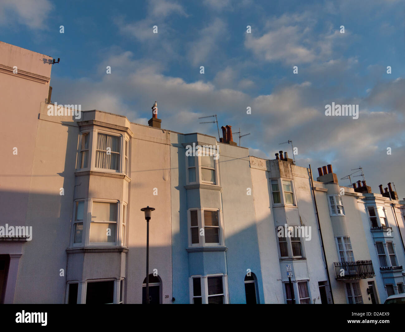 A residential street in central Brighton, England Stock Photo - Alamy