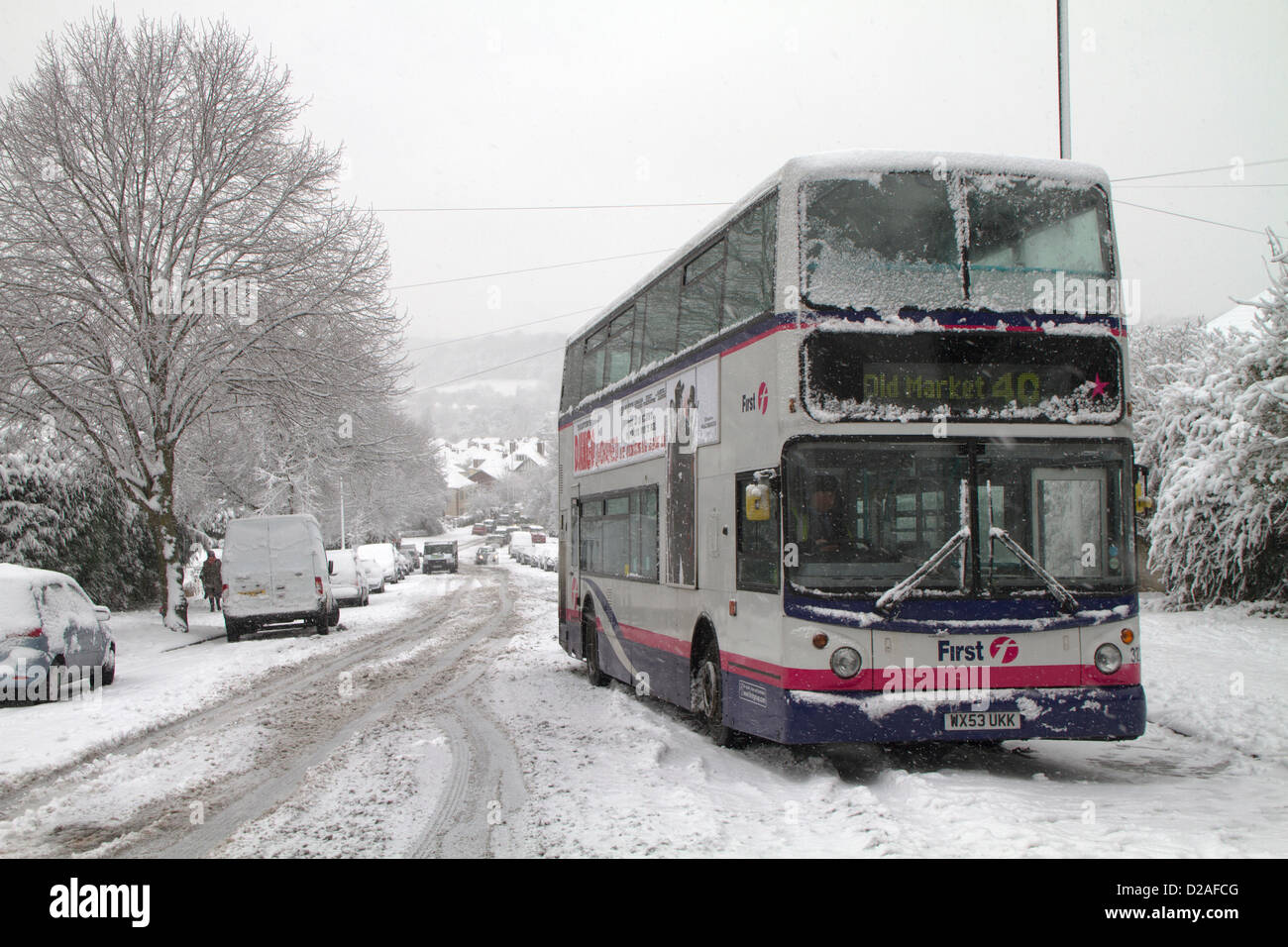 Bus stuck hi-res stock photography and images - Alamy