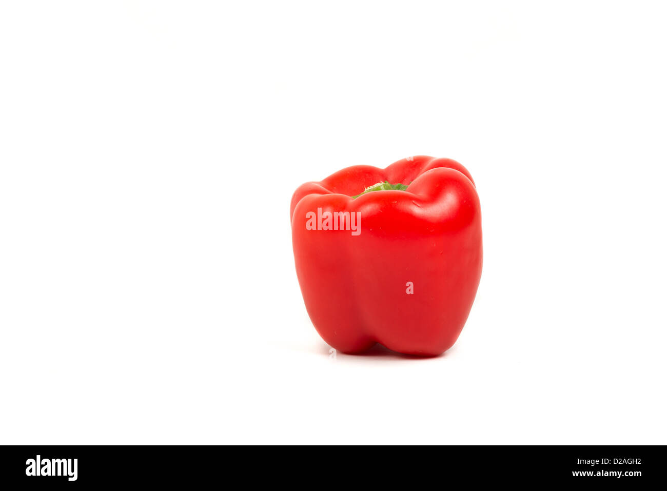 Red paprika on a white background Stock Photo - Alamy