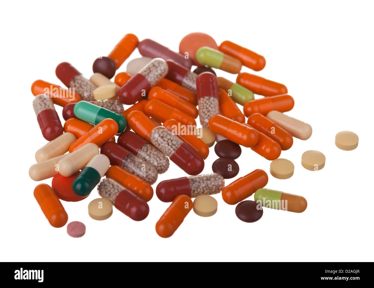 Macro pills isolated on white background macro studio shot Stock Photo ...