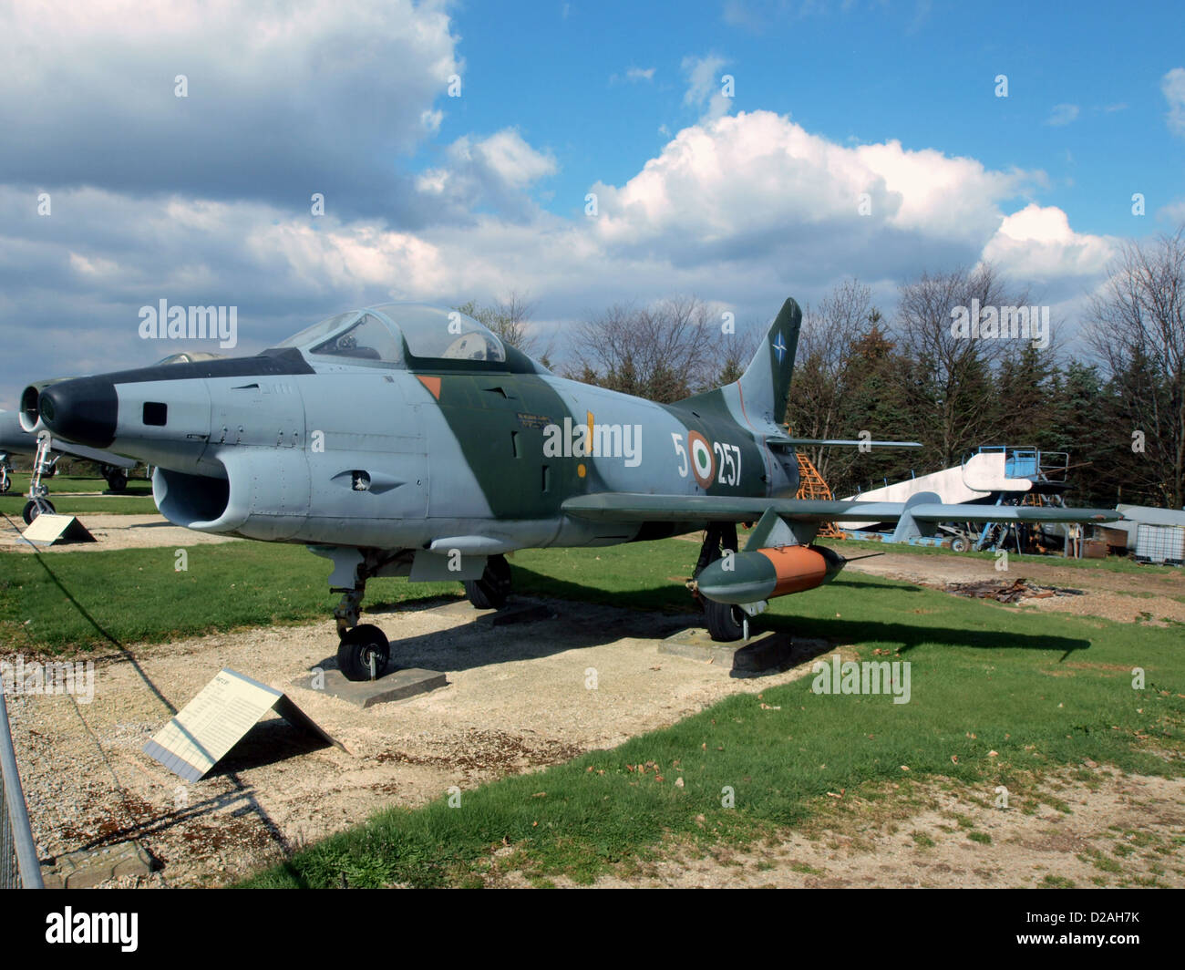 The Fiat G91 5 257 is a jet aircraft, part of the Italian Air Force ...