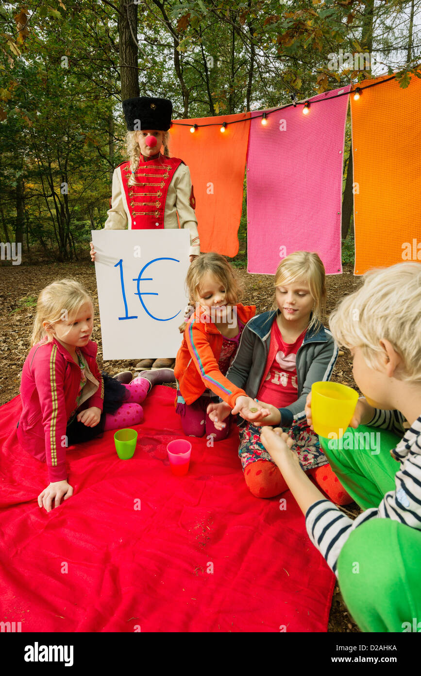 Children selling self-made drinks Stock Photo - Alamy