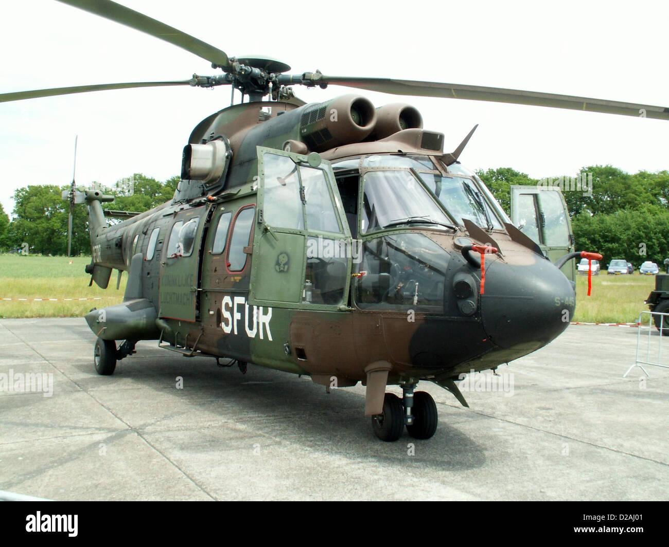 The Puma SFOR, a unique autogyro, features distinctive propeller blades ...