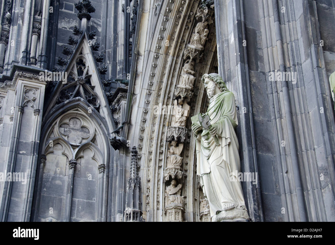 Germany, Cologne. Historic Gothic Cologne Cathedral, second tallest ...