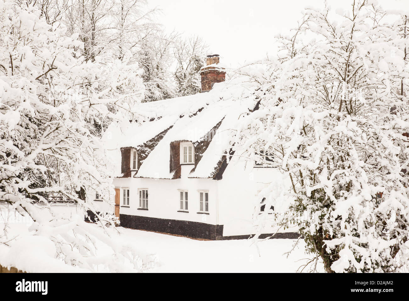 Winter landscape snow norfolk uk hi-res stock photography and images ...