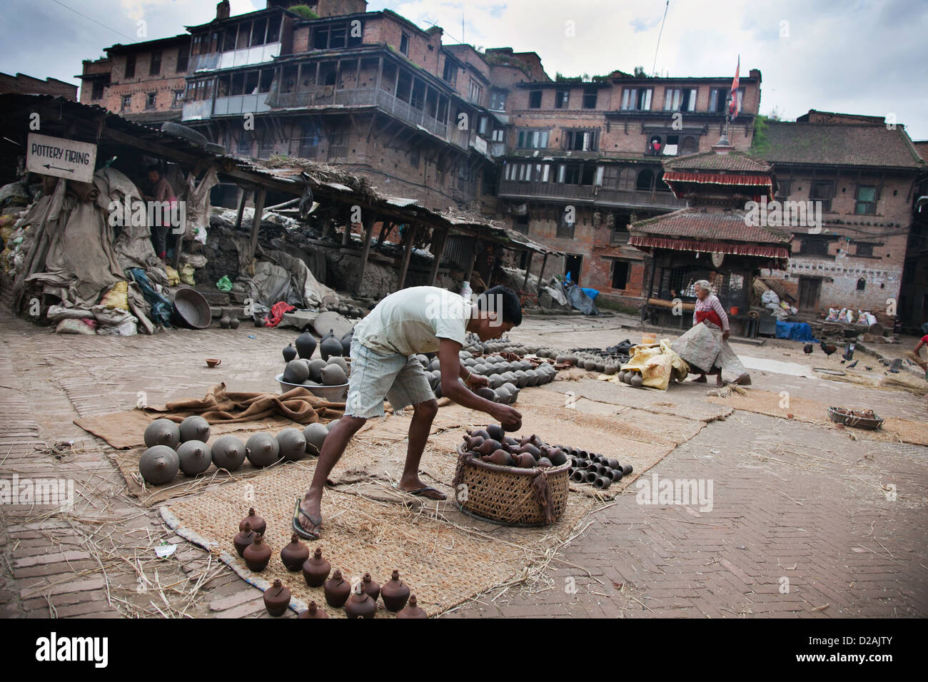 Pottery making is one of Bhaktapur's traditional industries and the ...