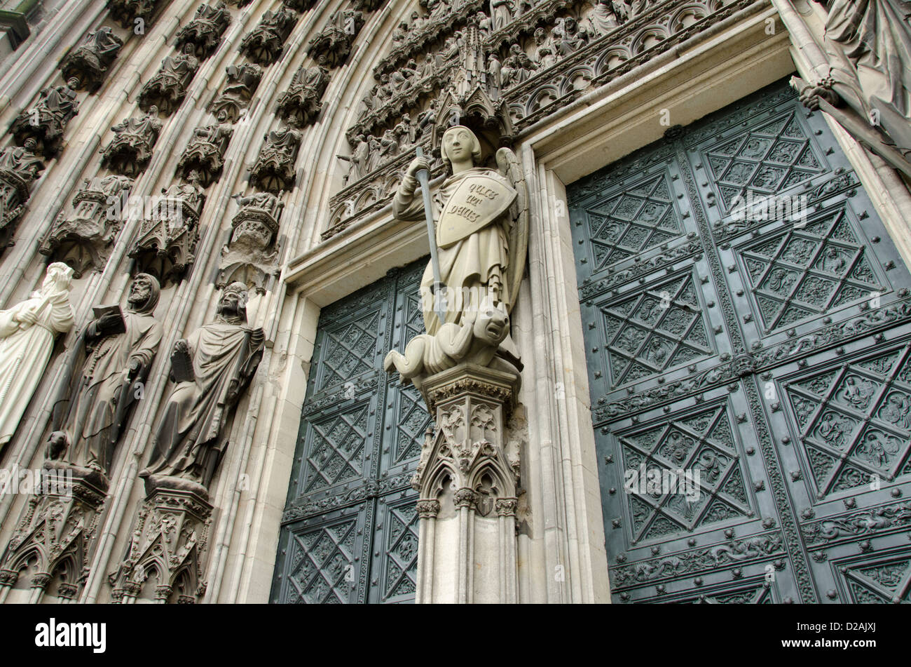Germany, Cologne. Historic Gothic Cologne Cathedral, second tallest ...