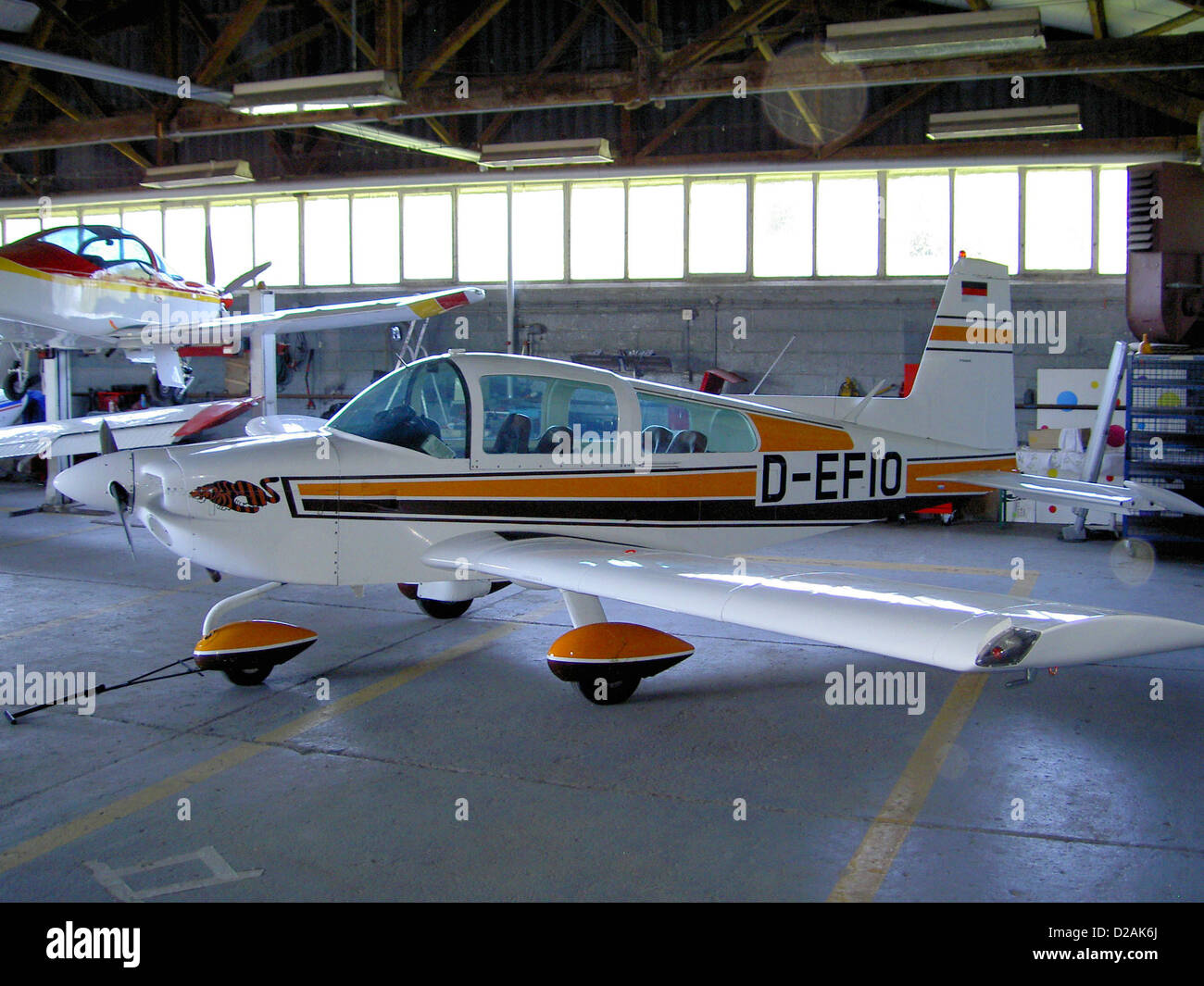 D-EFIO is a Grumman AA-5B Tiger, a single-engine light aircraft. This ...