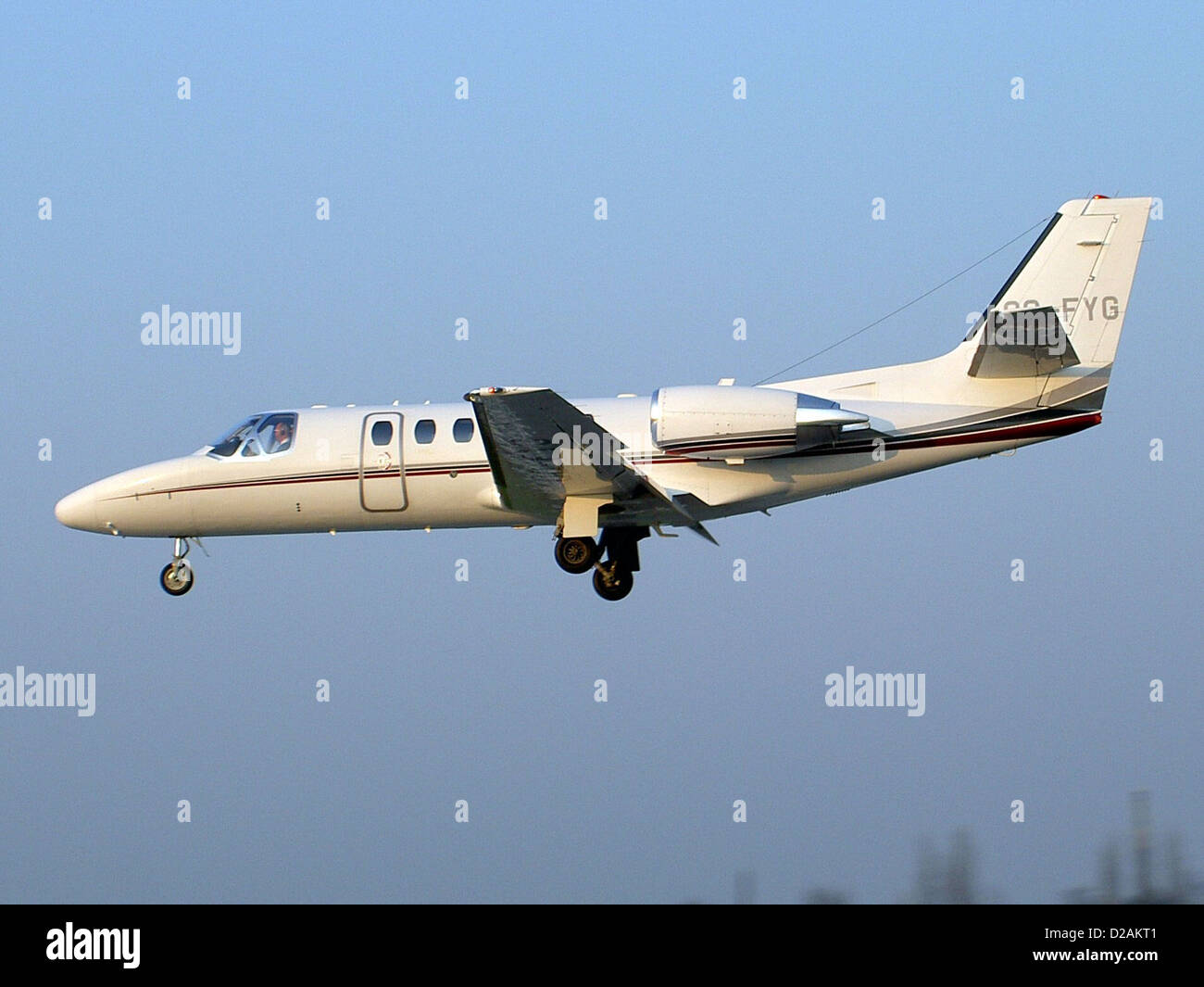 The Cessna 550B Citation Bravo, operated by Flying Partners NV, is a ...