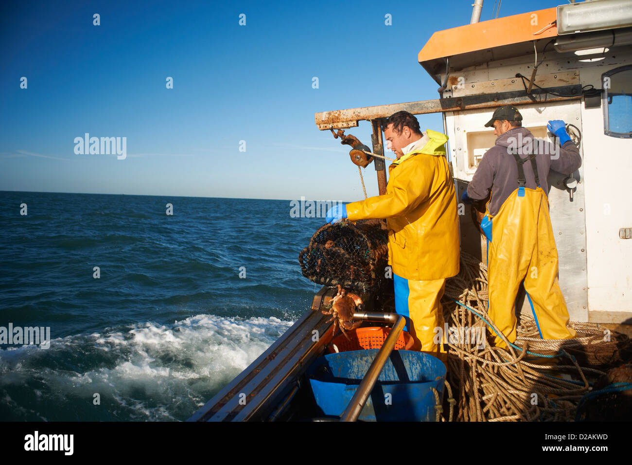 Work together fishermen hi-res stock photography and images - Alamy