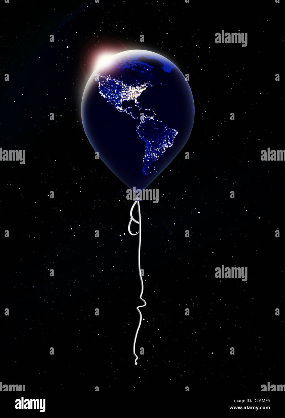 Planet earth night hi-res stock photography and images - Alamy