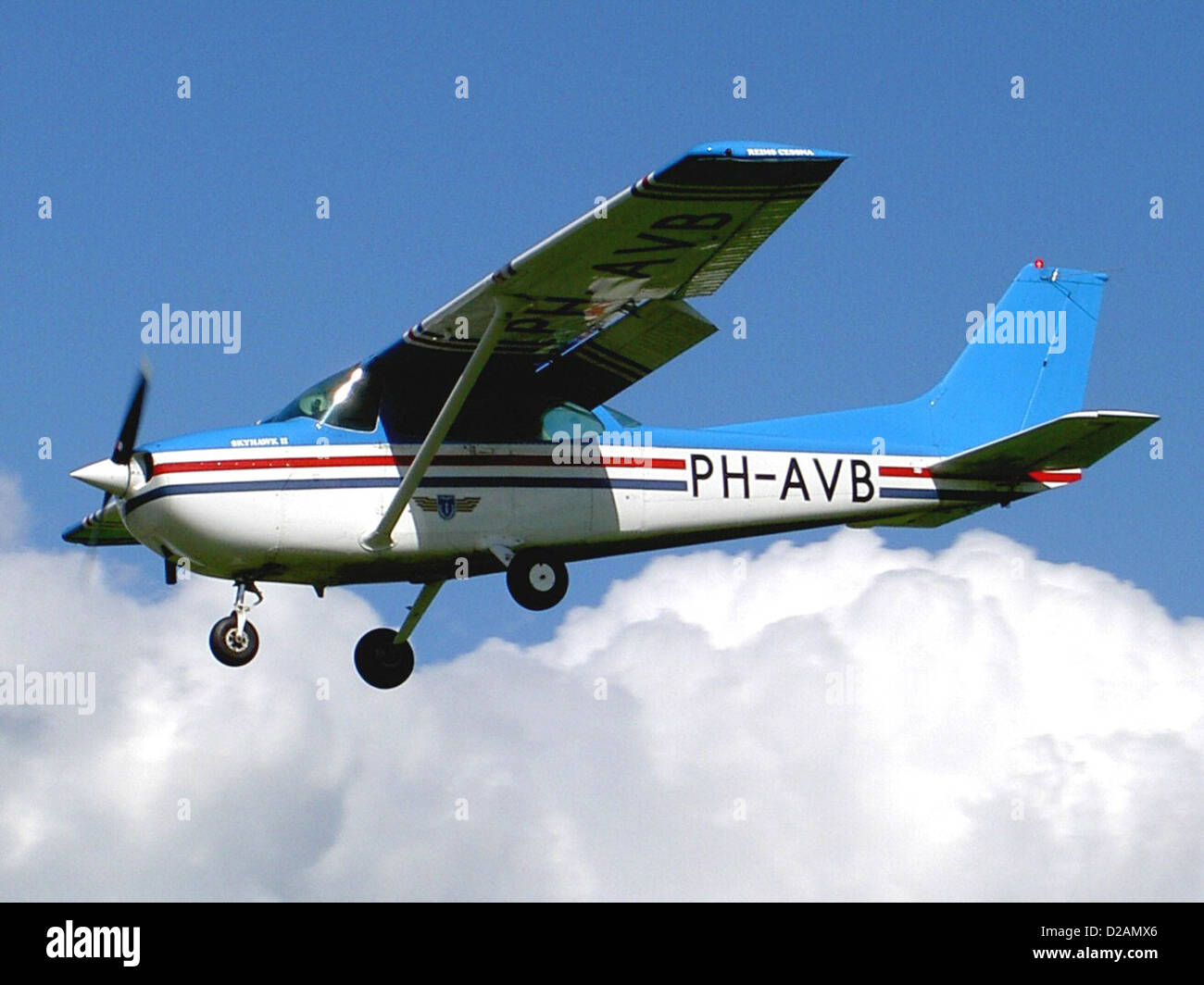 PH-AVB is a Cessna F172P light aircraft, parked at Teuge Airport, used ...