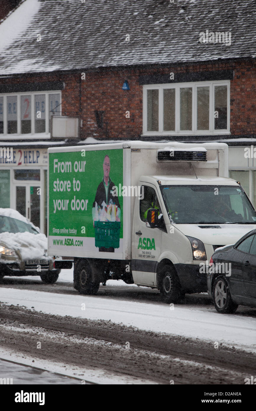 Asda food delivery van hi-res stock photography and images - Alamy