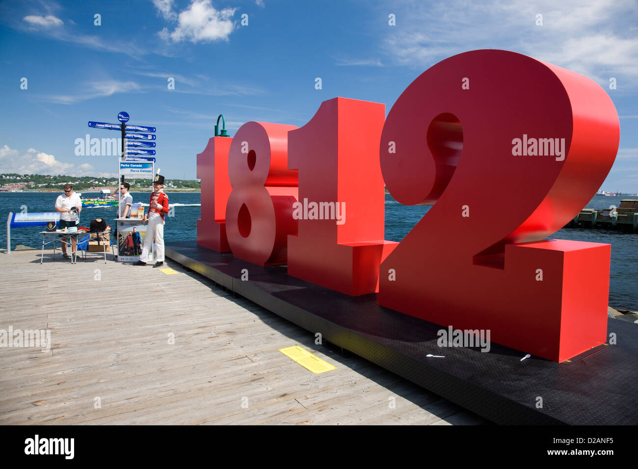 Giant letters 1812 to commemorate the 200th anniversary of the War of ...
