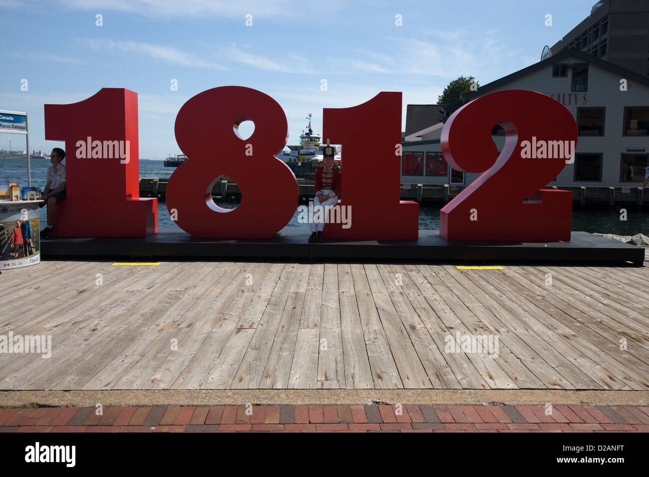 Giant letters 1812 to commemorate the 200th anniversary of the War of ...
