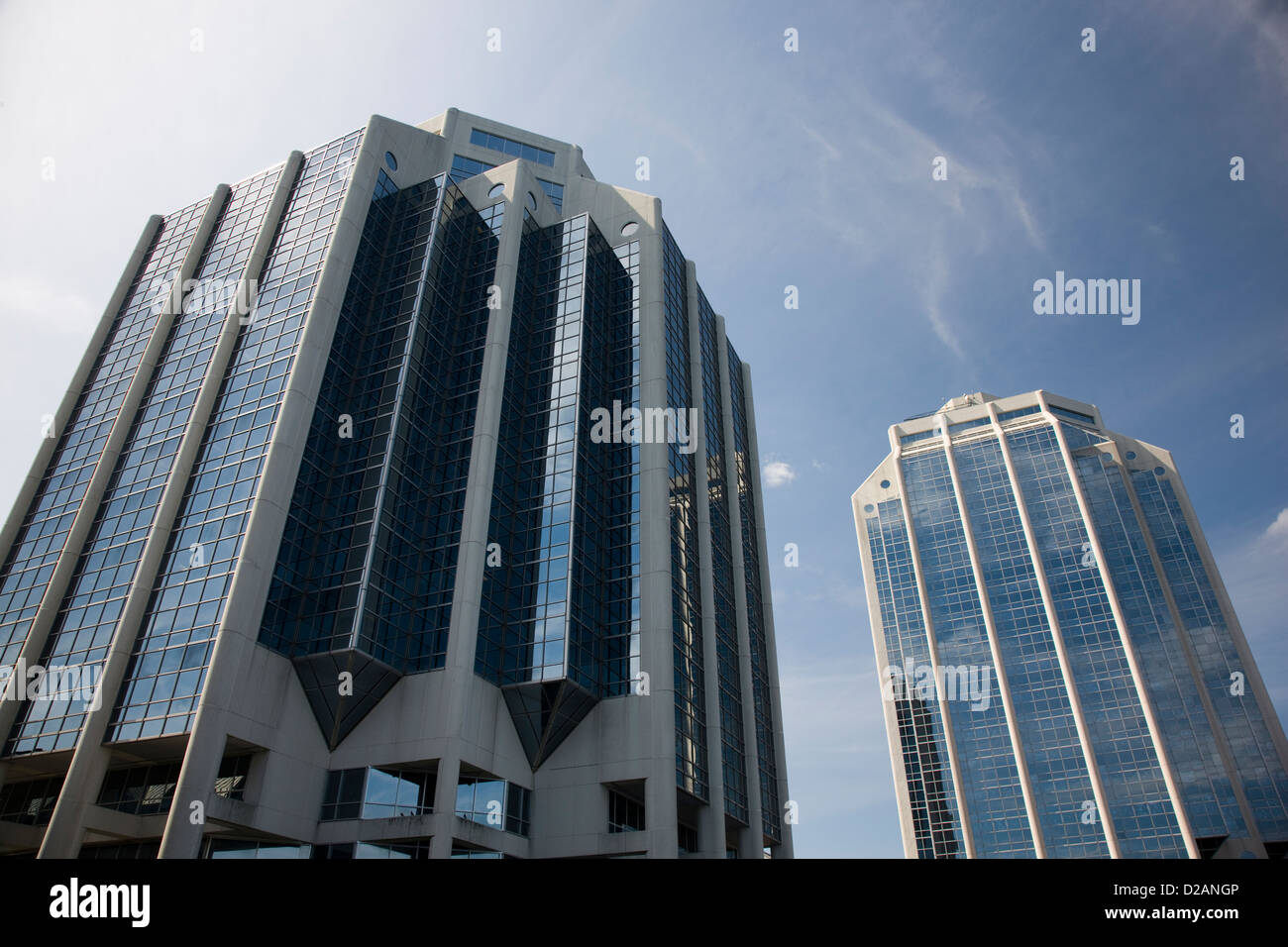 Purdy's Wharf, glass skyscrapers overlooking Halifax harbour, Halifax ...
