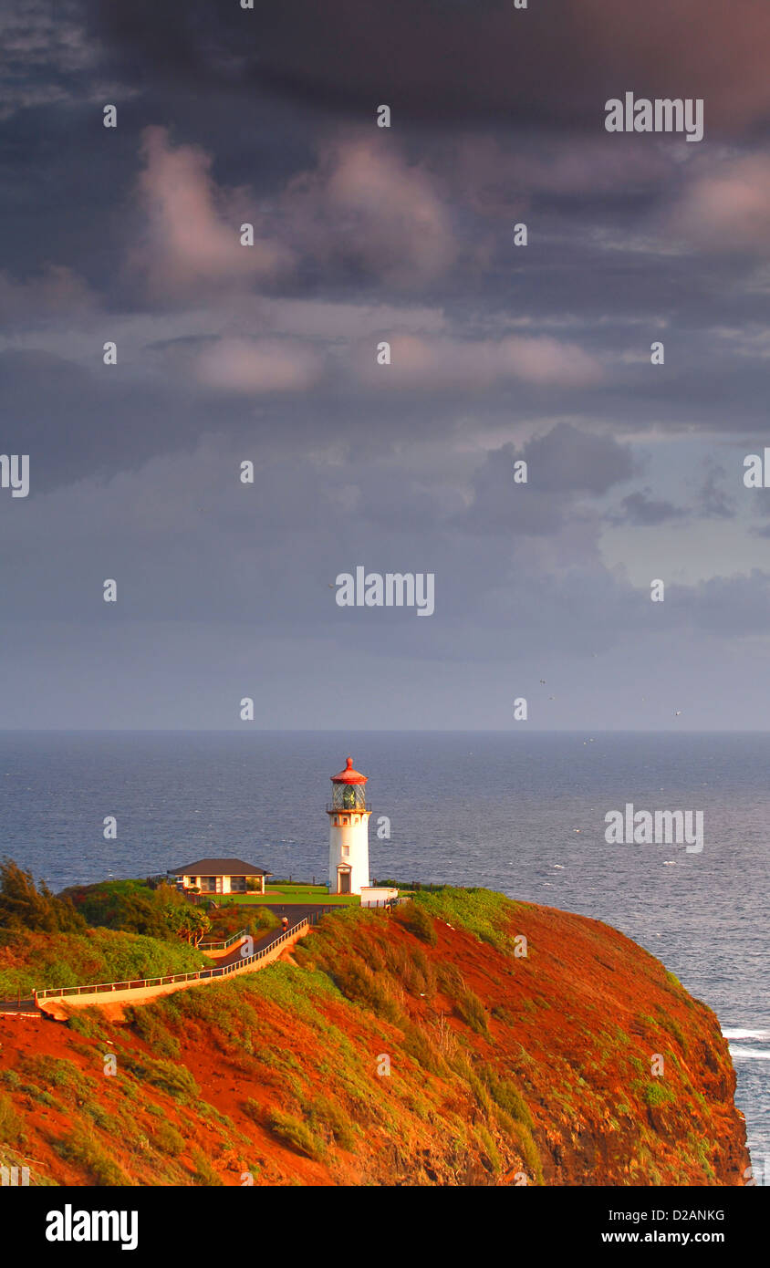 Kilauea lighthouse on the coast of Kauai Hawaii Stock Photo - Alamy