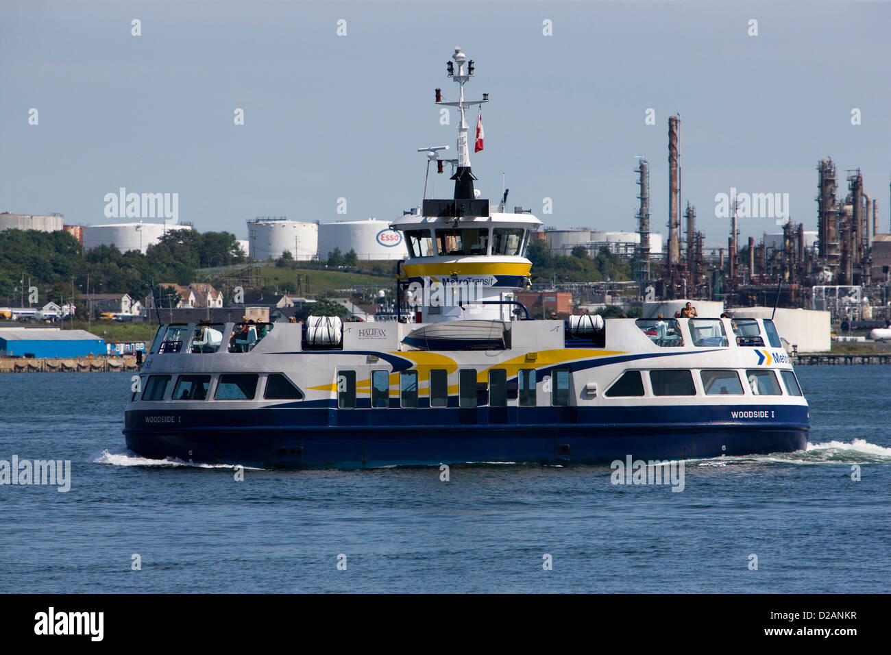 The Metro Transit ferry "Woodside I" between Halifax and Dartmouth ...
