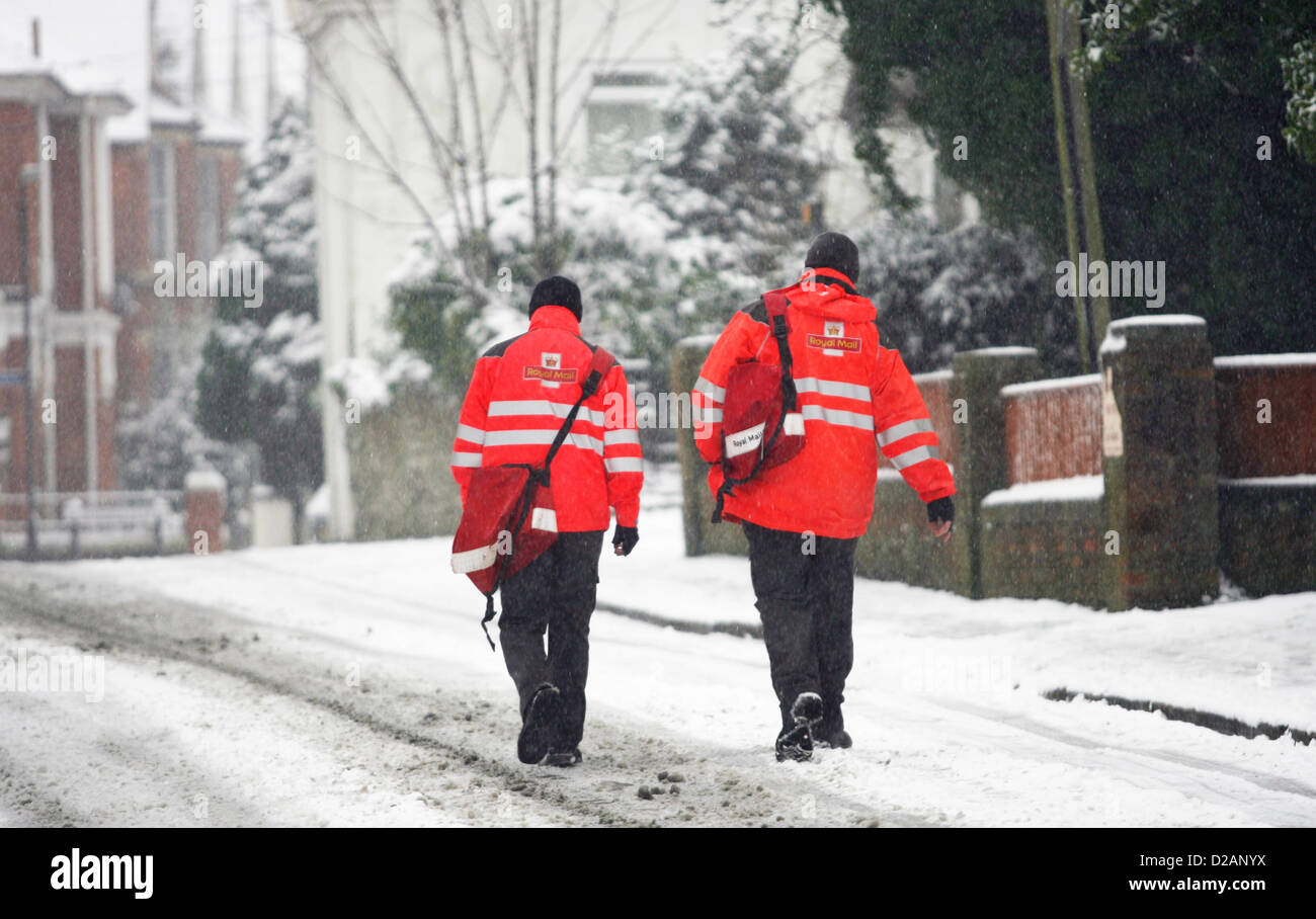 Postman snow hi-res stock photography and images - Alamy