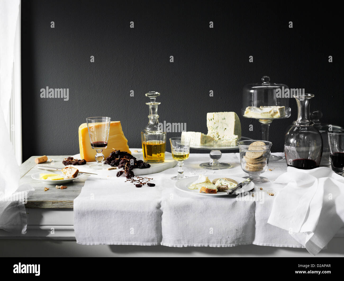 Fine dining cheese still life hi-res stock photography and images - Alamy