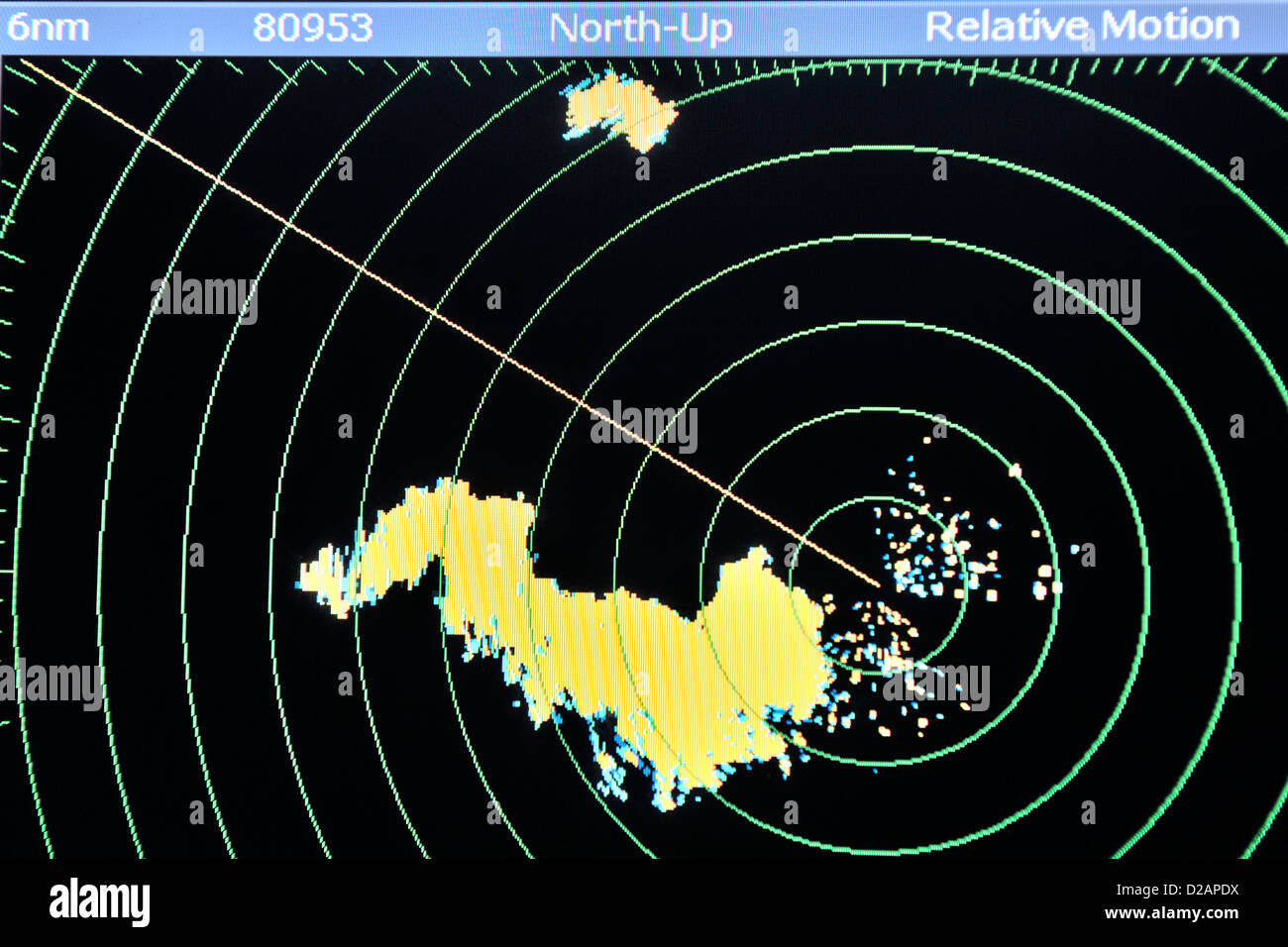 Radar navigation screen squall hi-res stock photography and images - Alamy
