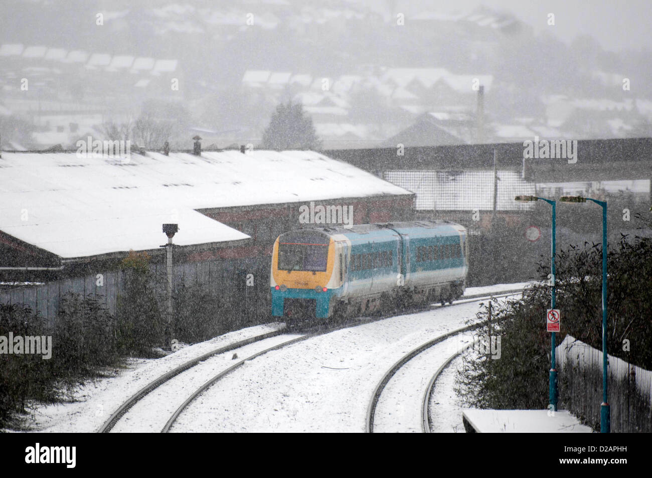 Heavy snow on railway hi-res stock photography and images - Alamy