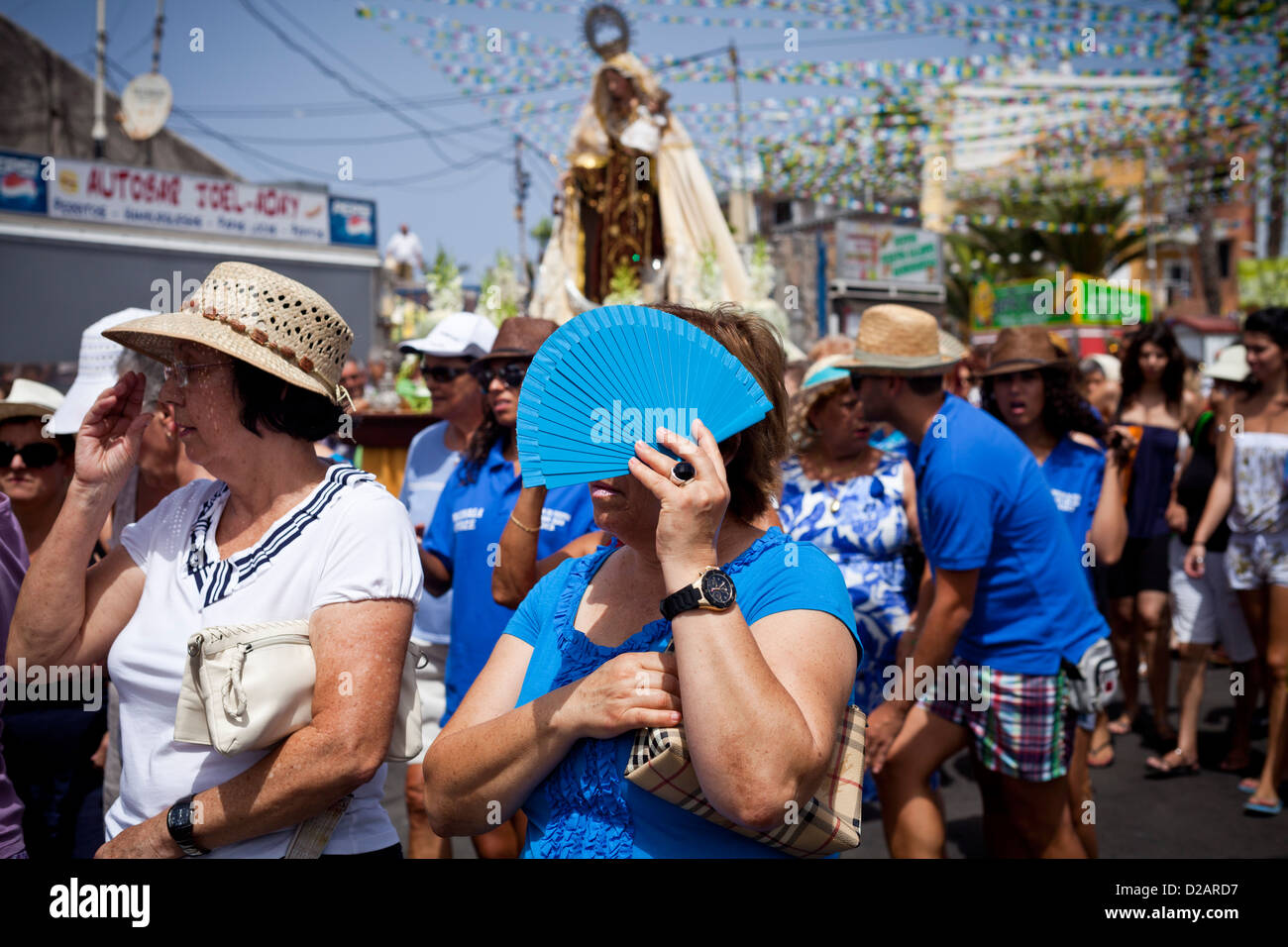 Playa San Juan fiesta procession of the virgin and effigy of san juan ...