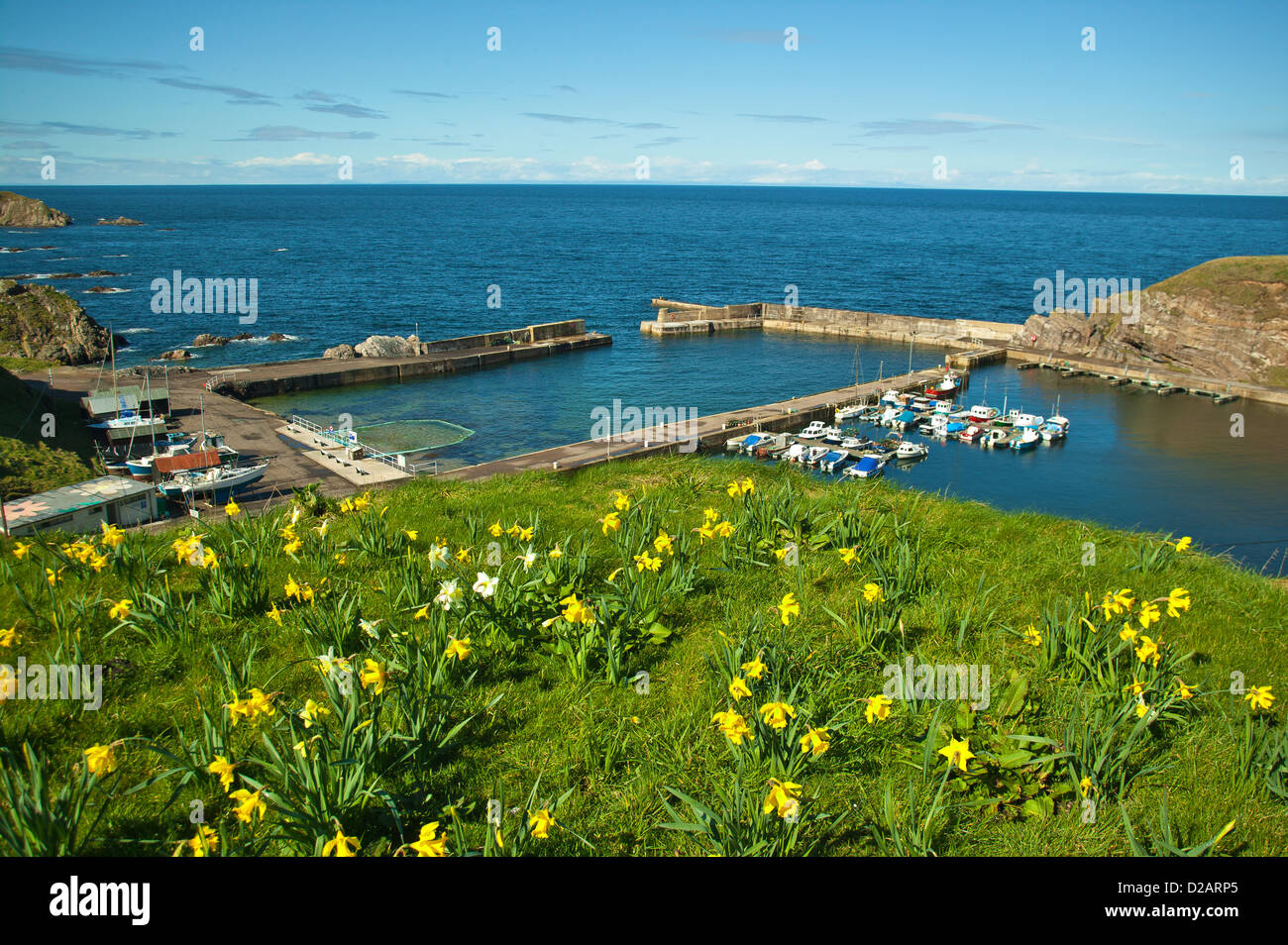 PORTKNOCKIE COASTAL FISHING VILLAGE ON THE MORAY COAST OF SCOTLAND ...