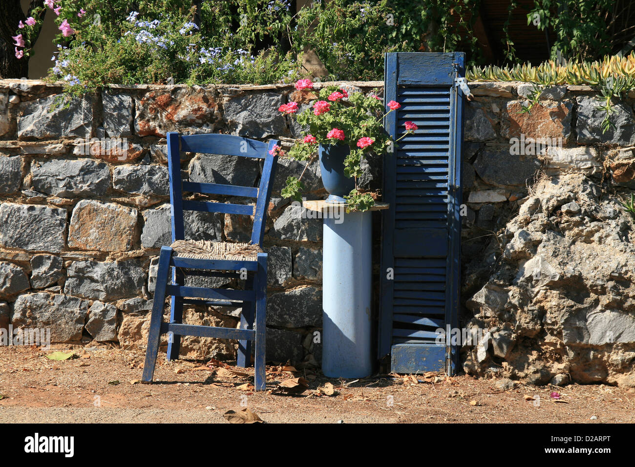 Greek chairs sun hi-res stock photography and images - Alamy