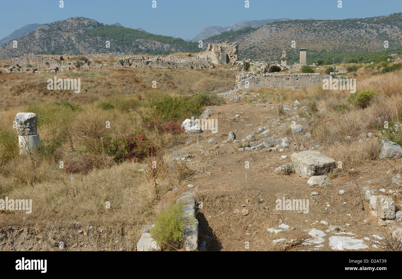 Classical ruins Xanthos Turkey near modern day Islamar Stock Photo - Alamy