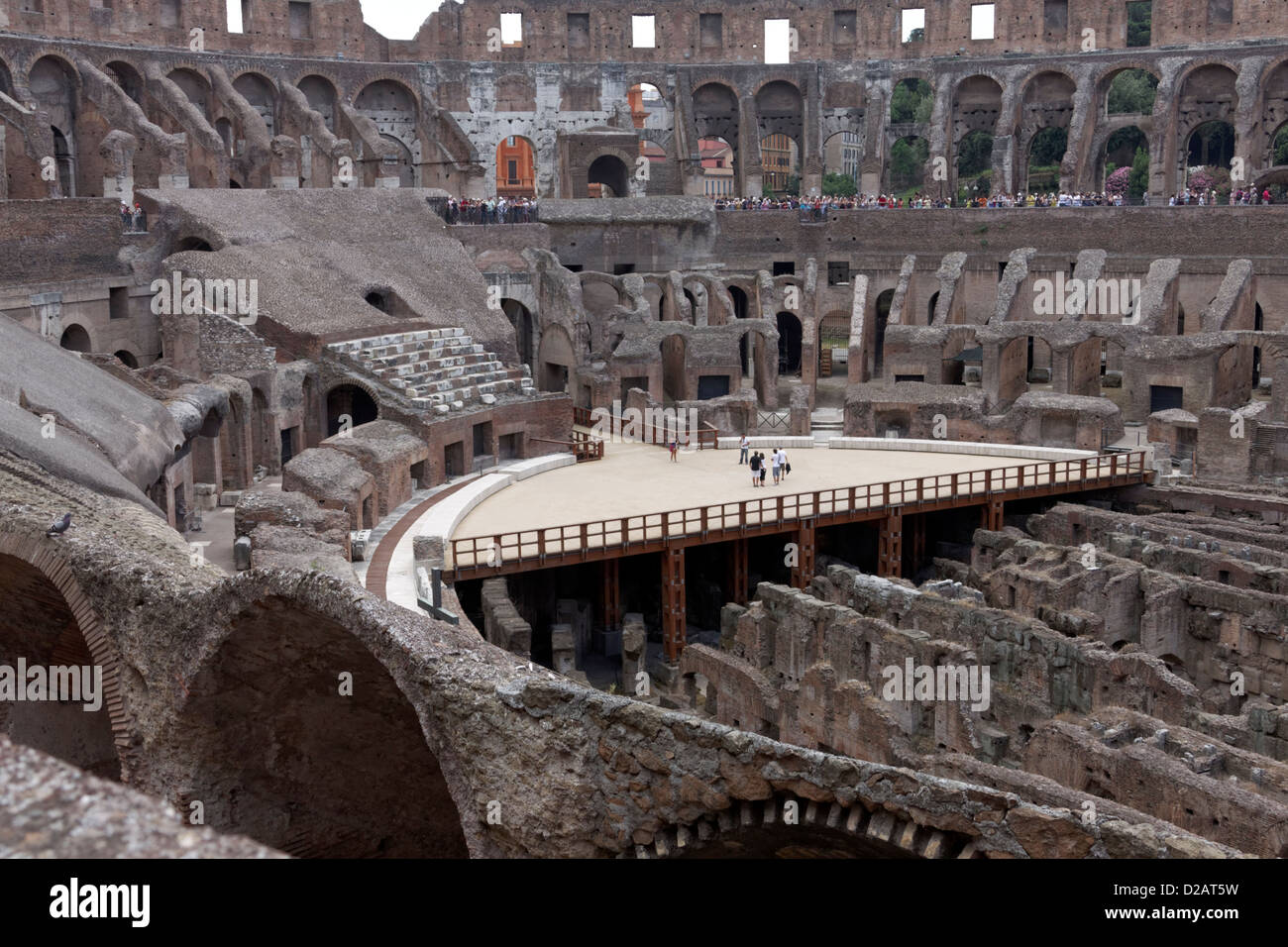 Floor level of Colosseum, Rome, Italy Stock Photo - Alamy