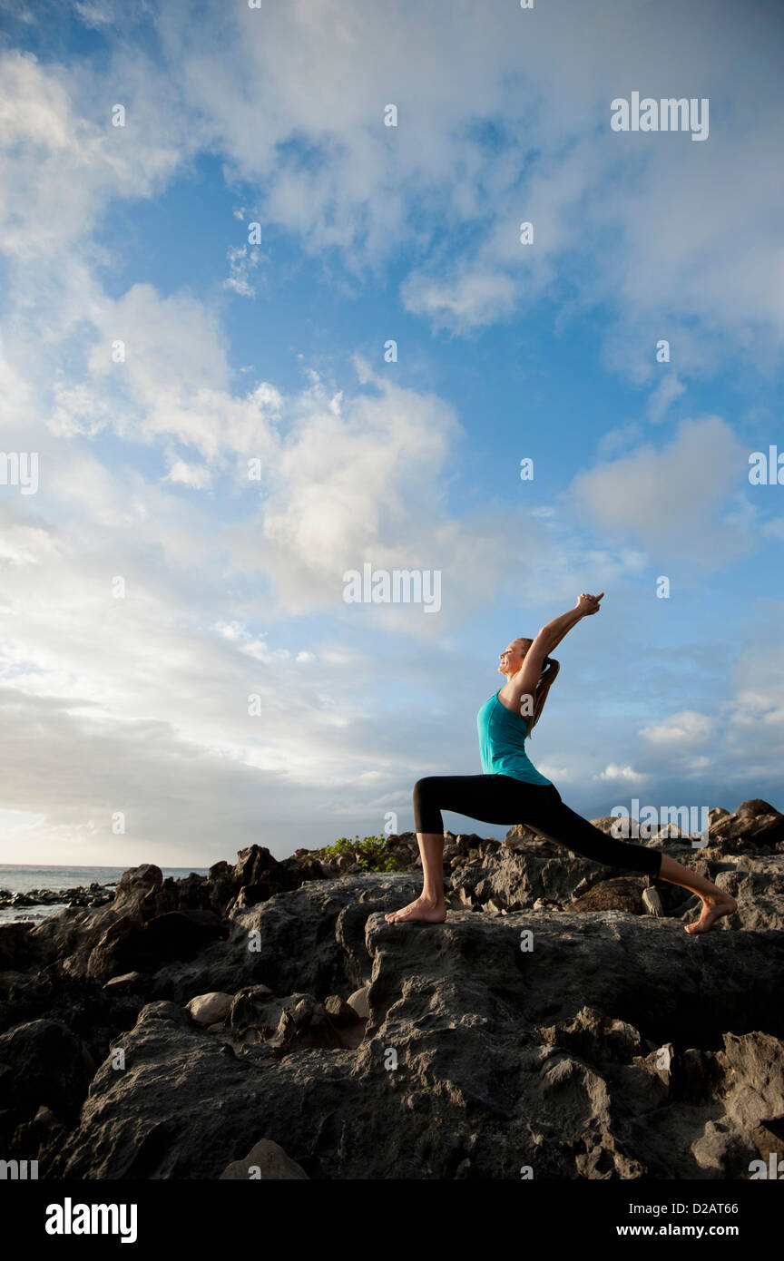 Formation stretching yoga hi-res stock photography and images - Alamy