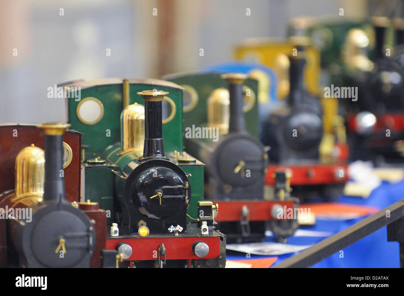 Alexandra Palace, London, UK. 18th January 2013. Model steam engines at ...
