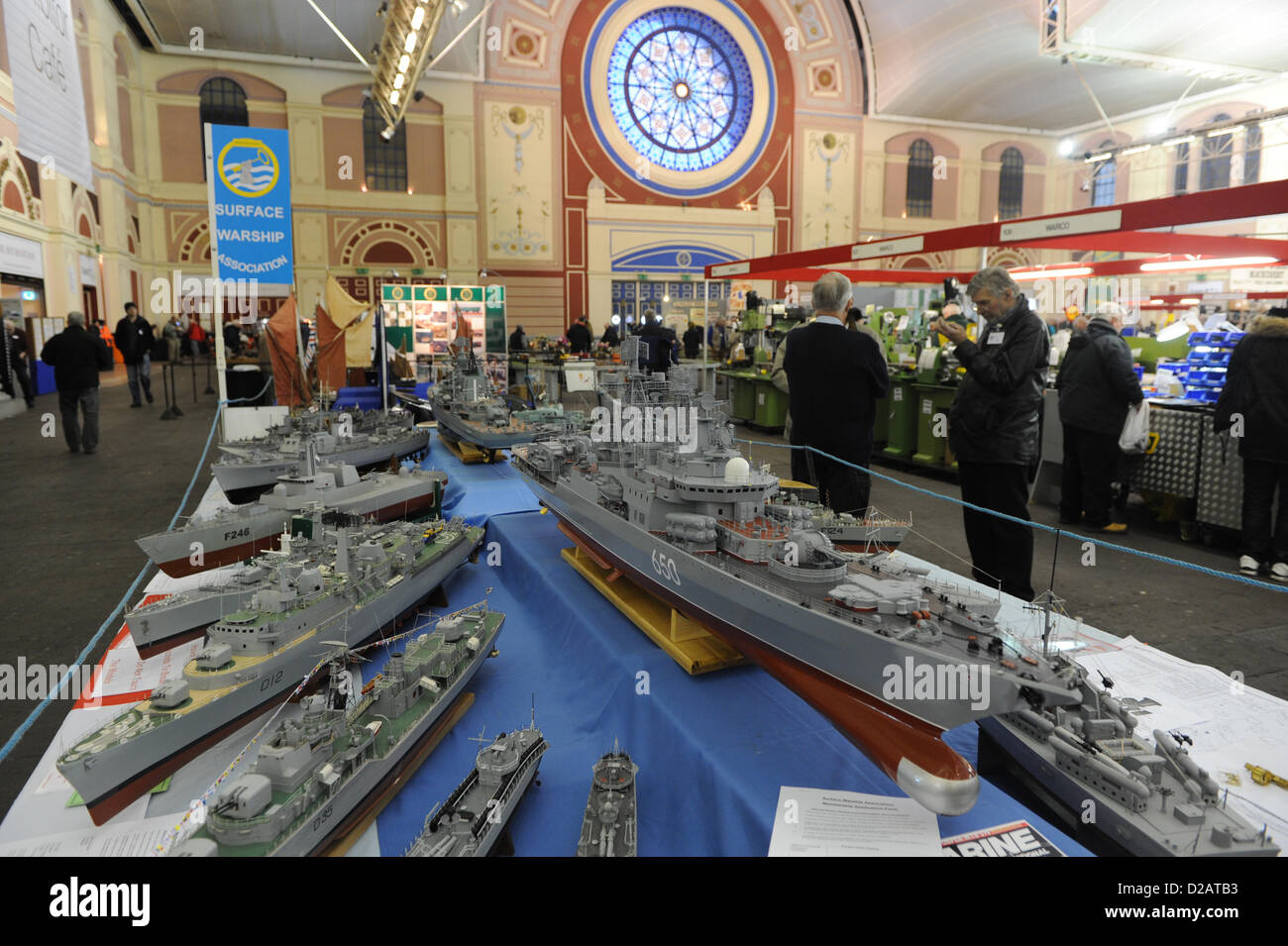 Alexandra Palace, London, UK. 18th January 2013. A selection of naval ...