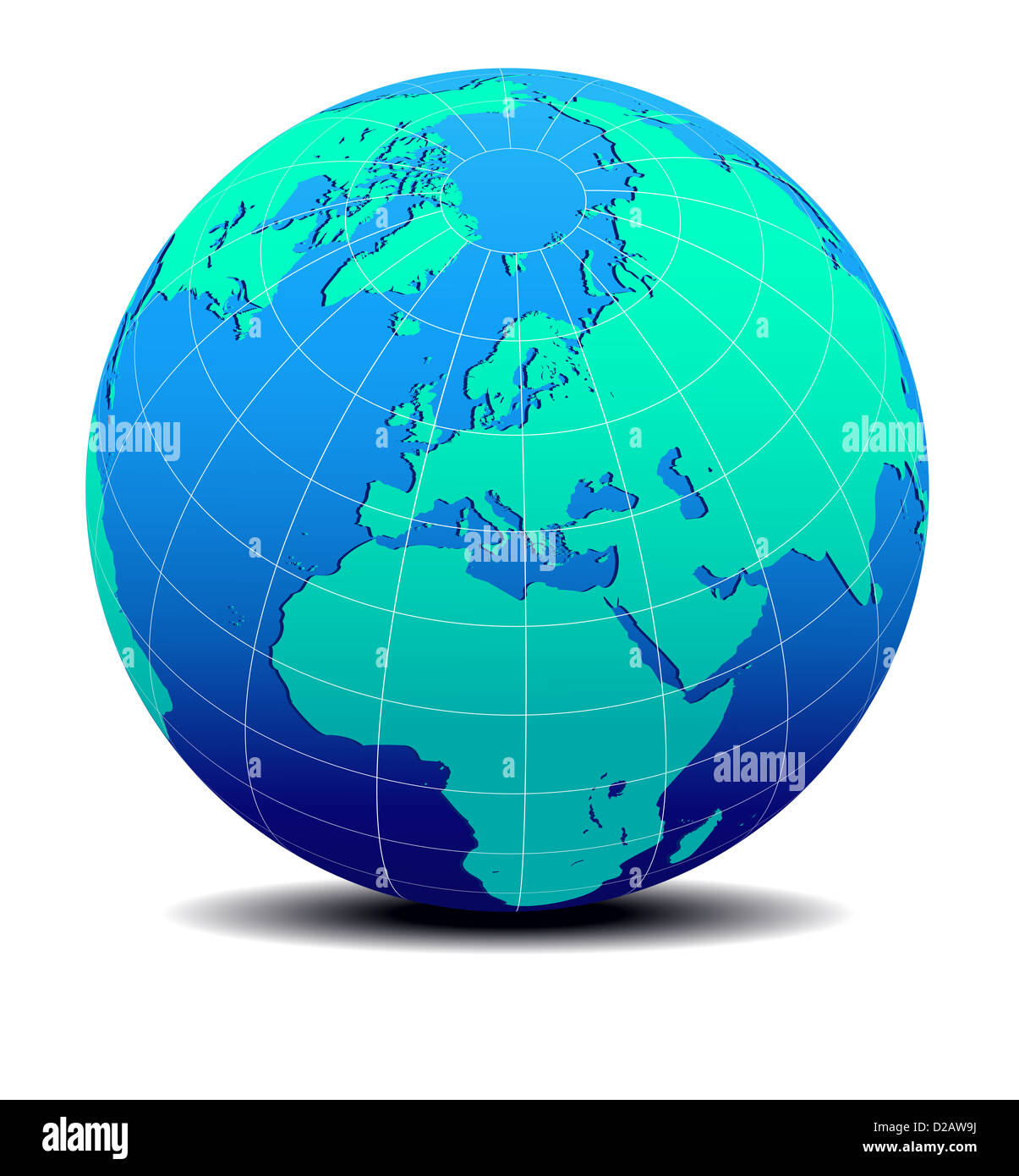 Europe Global World Earth Stock Photo - Alamy