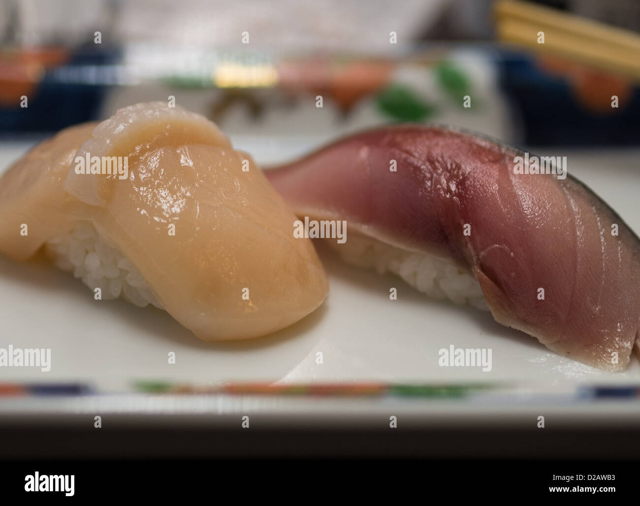 Sushi restaurant in Japan. Fresh fish, sushi Stock Photo - Alamy