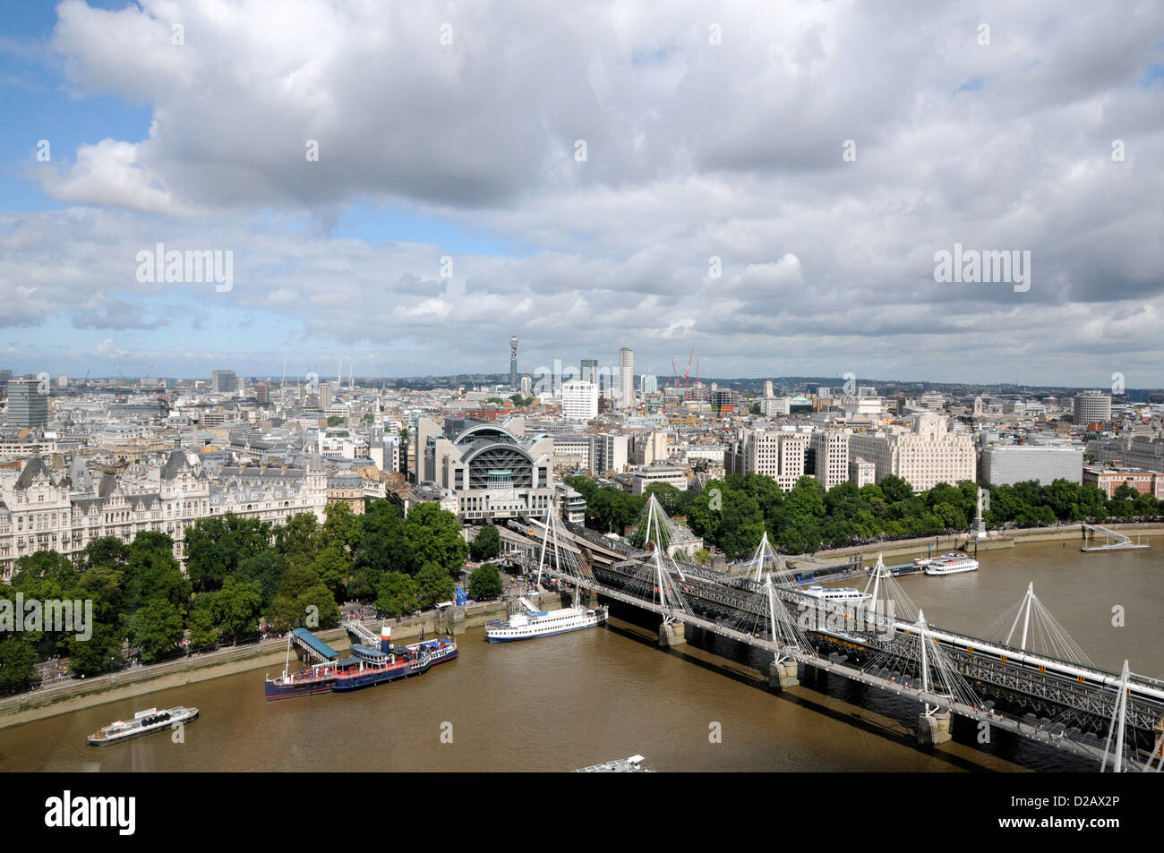 View Of Charing Cross Station London Stock Photo - Alamy