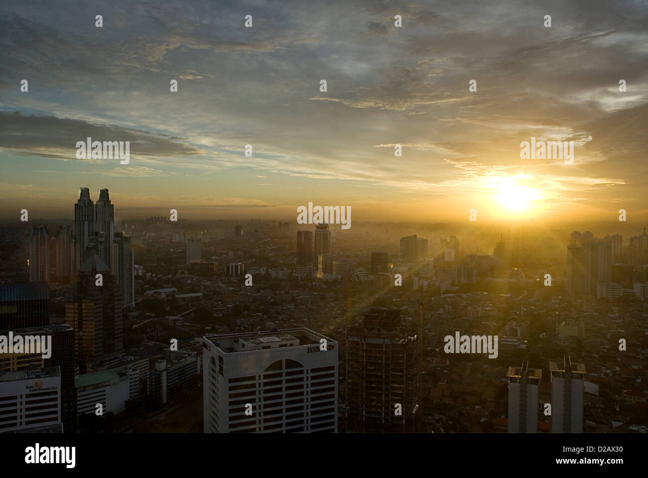Cityscape Jakarta in the morning Stock Photo - Alamy