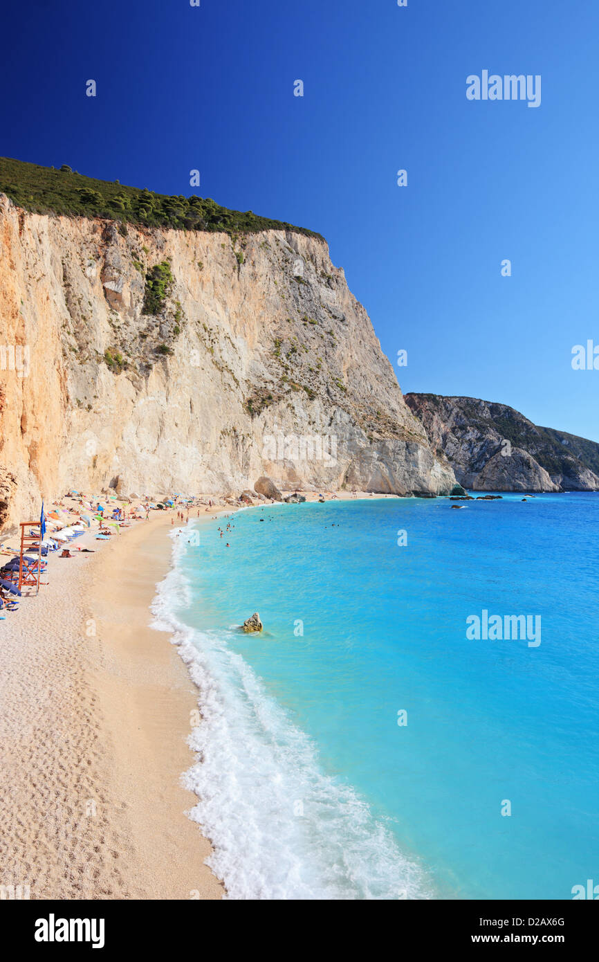 A Porto Katsiki beach at Lefkada island, Greece Stock Photo - Alamy