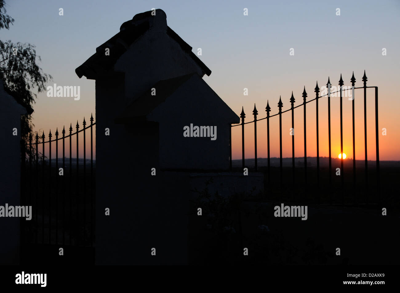 Sunset Hacienda de San Rafael Spain Stock Photo - Alamy