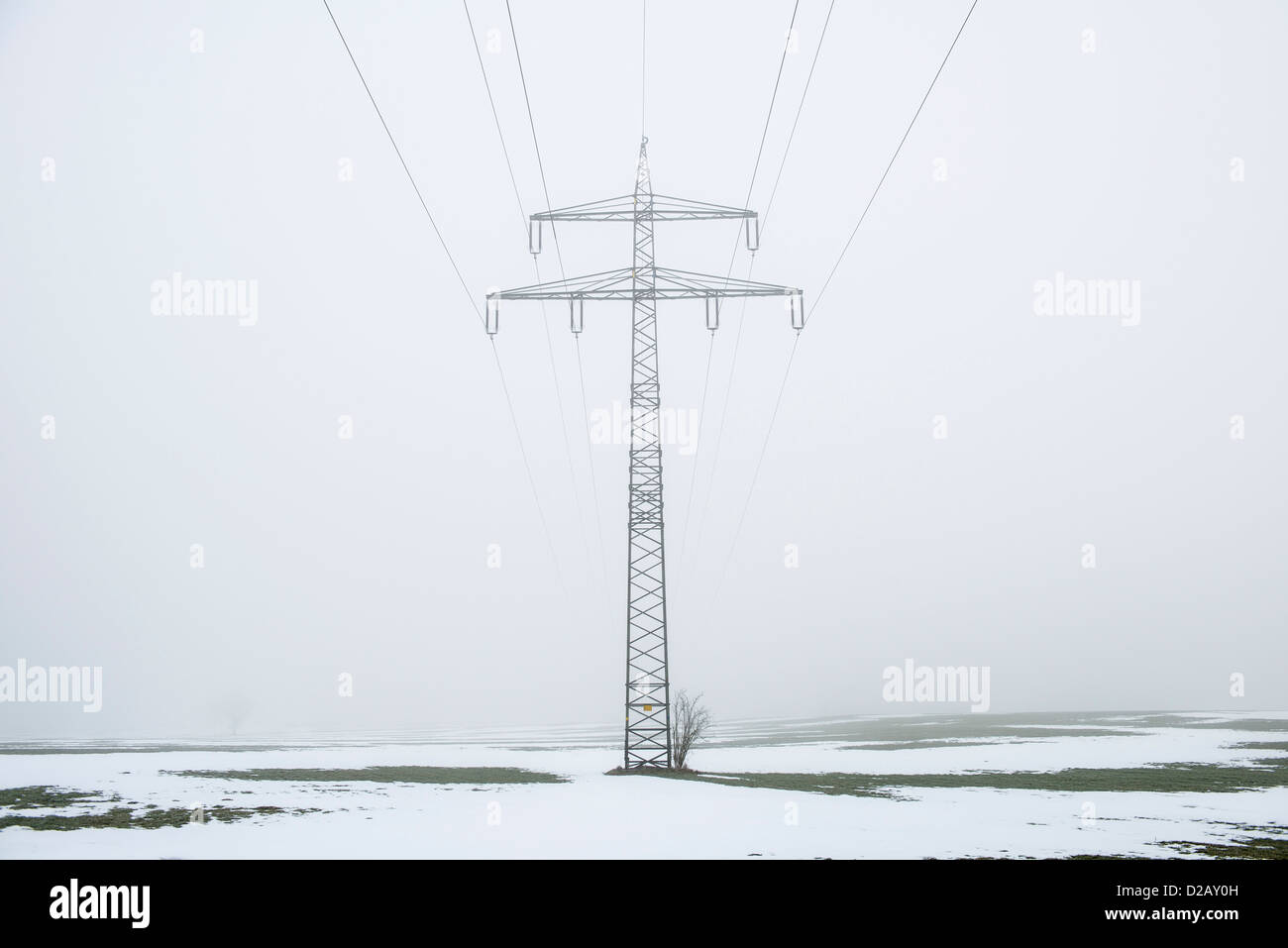 Power pole with cloudy sky hi-res stock photography and images - Alamy