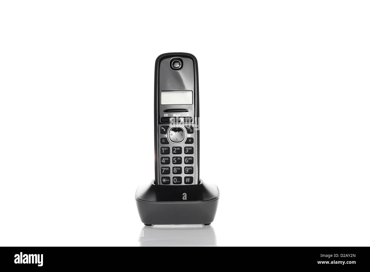 Telephone on White Stock Photo - Alamy