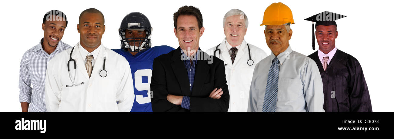 Large group of men who are ready to work Stock Photo - Alamy