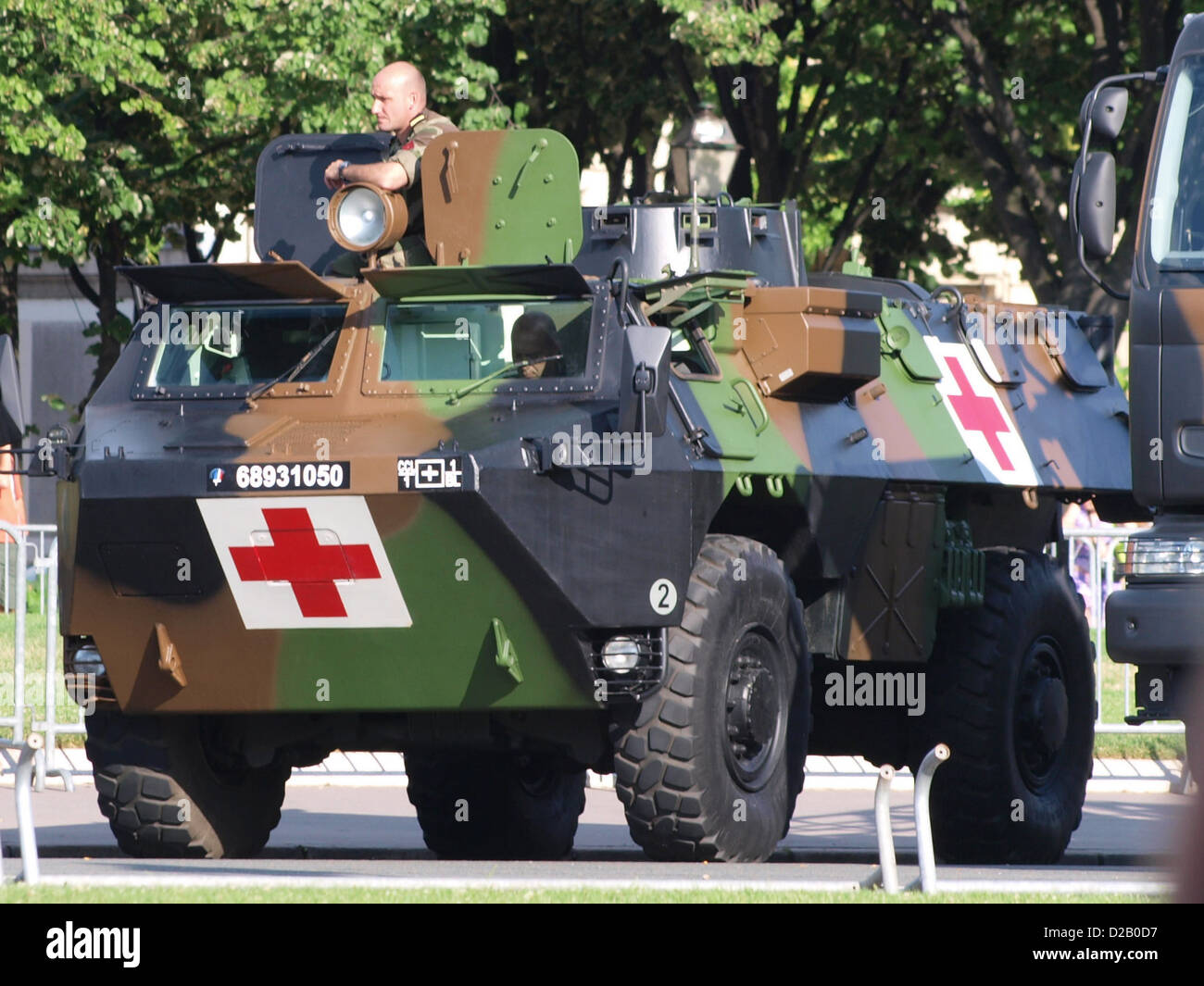 The VAB 4x4 is a French military vehicle featured in a parade on the ...