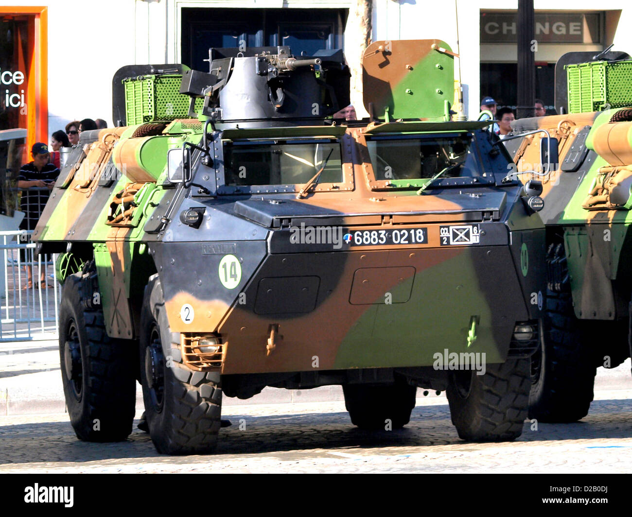 The VAB 4x4 is an armored vehicle used by the French military, often ...