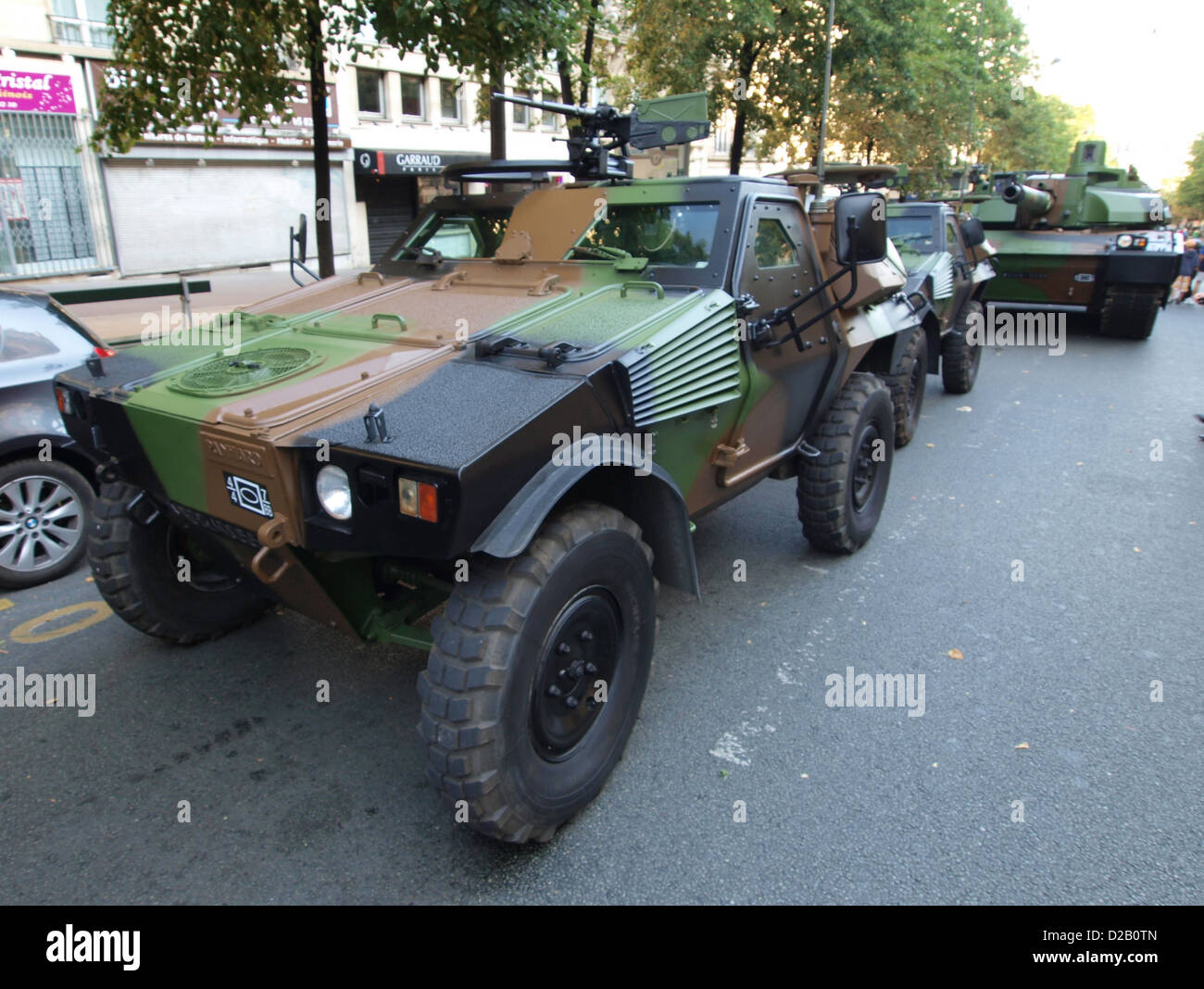 The Panhard VBL, a French military vehicle, takes part in a military ...