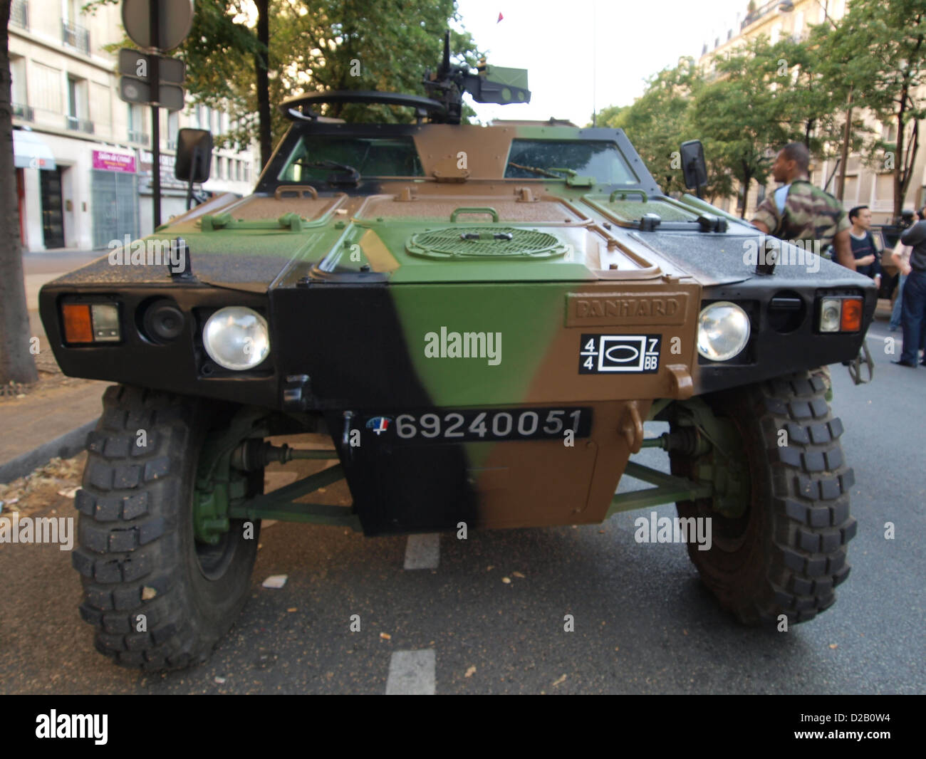 Panhard VBL French military parade Champs Elysees Stock Photo - Alamy