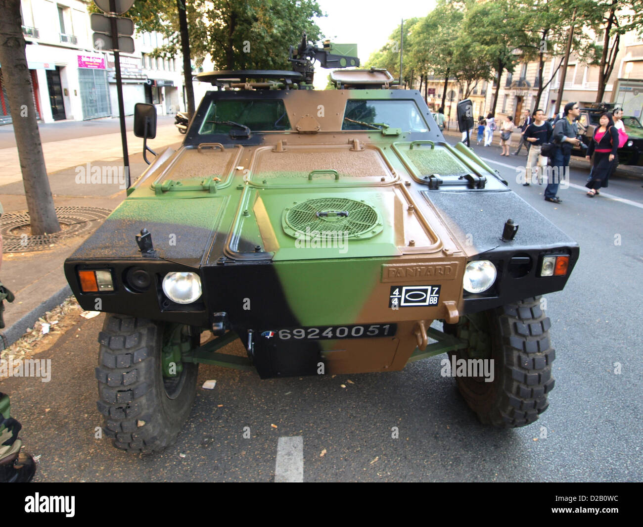 The Panhard VBL, a French military vehicle, is seen in a parade along ...
